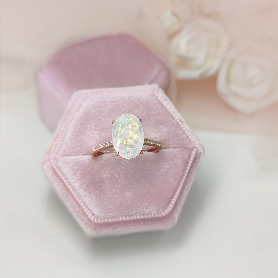 Oval Ashes Ring, Pet Ashes Memorial Jewelry, Cremation Ashes Ring ...