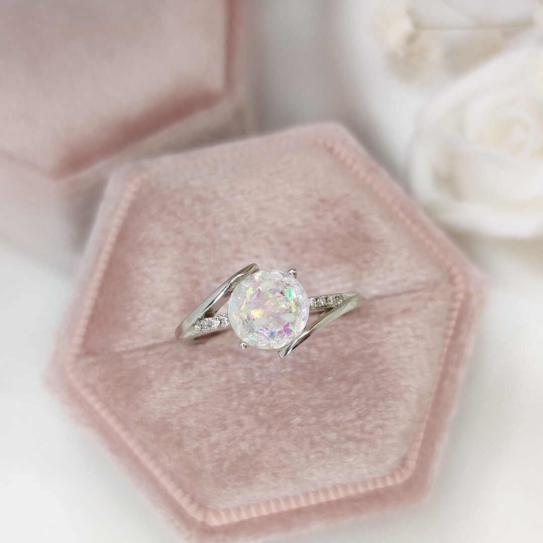 Ashes Ring, Pet Ashes Memorial Jewelry, Cremation Ashes Ring, Ashes ...