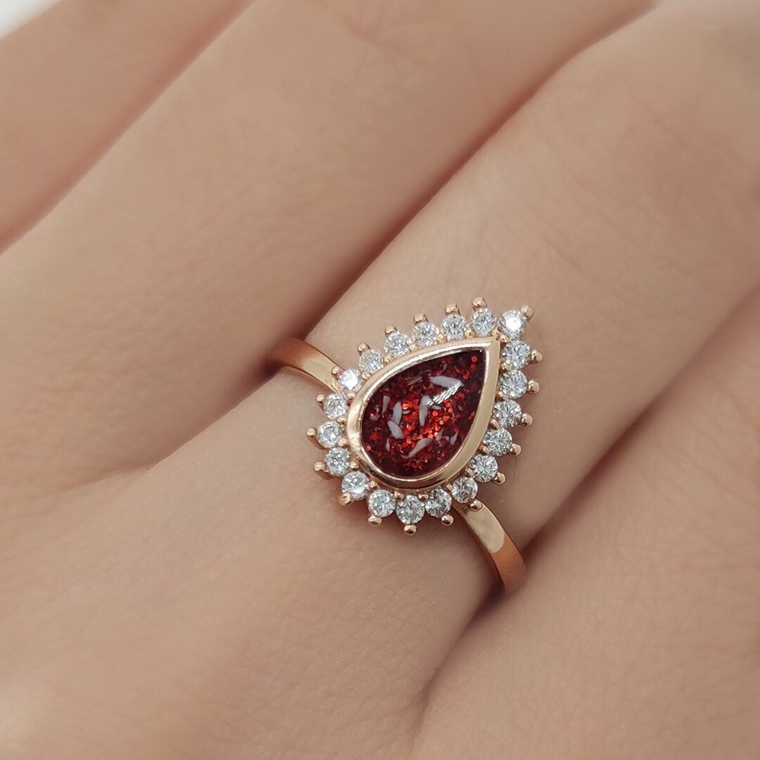 DIY Ashes Ring, Steeling Silver Memorial Jewelry DIY Kit, Cremation ...