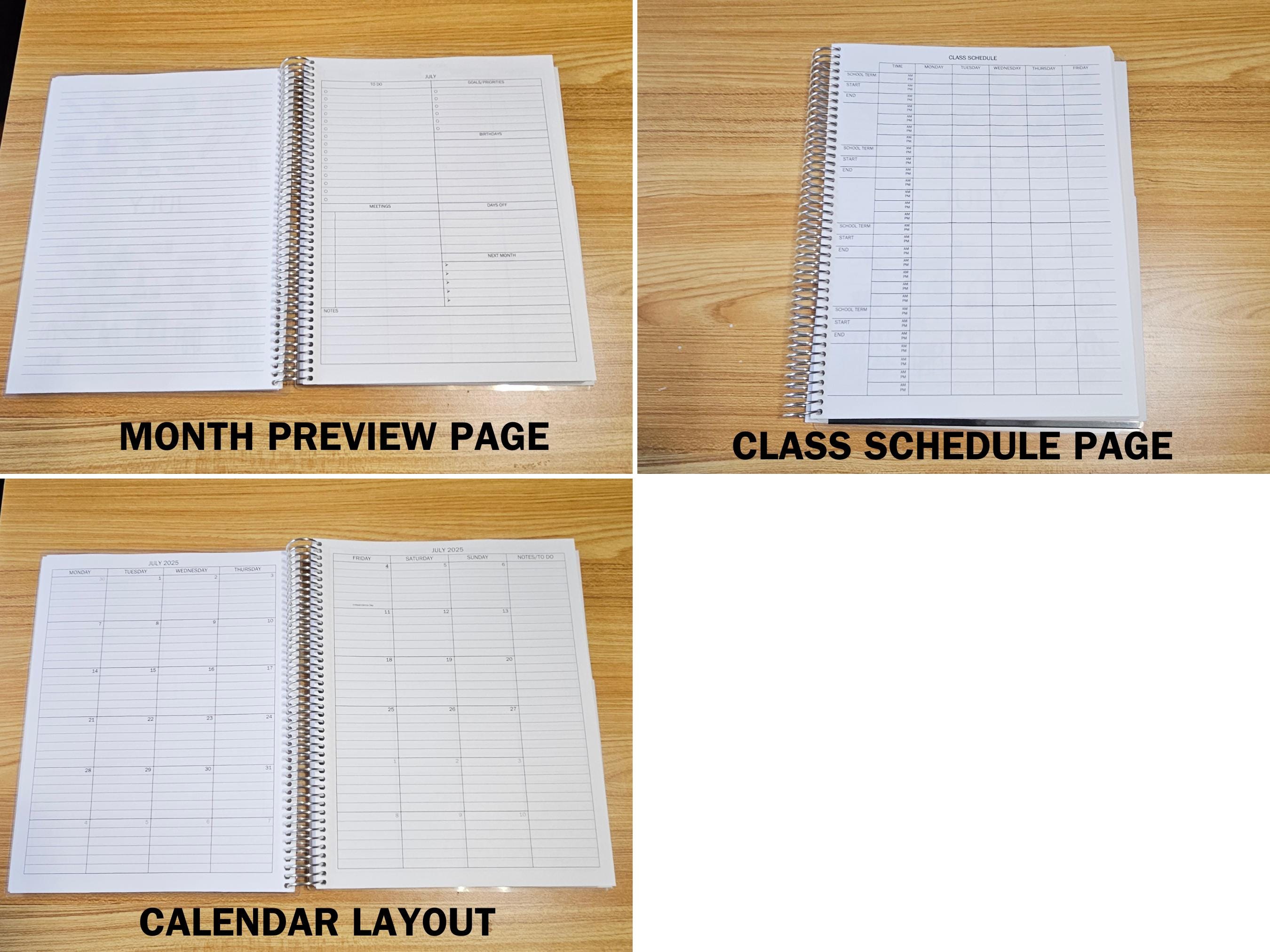 Personalized Teacher Planner: 2025-2026 Weekly Lesson Plan, 8.5 X 11 - Etsy