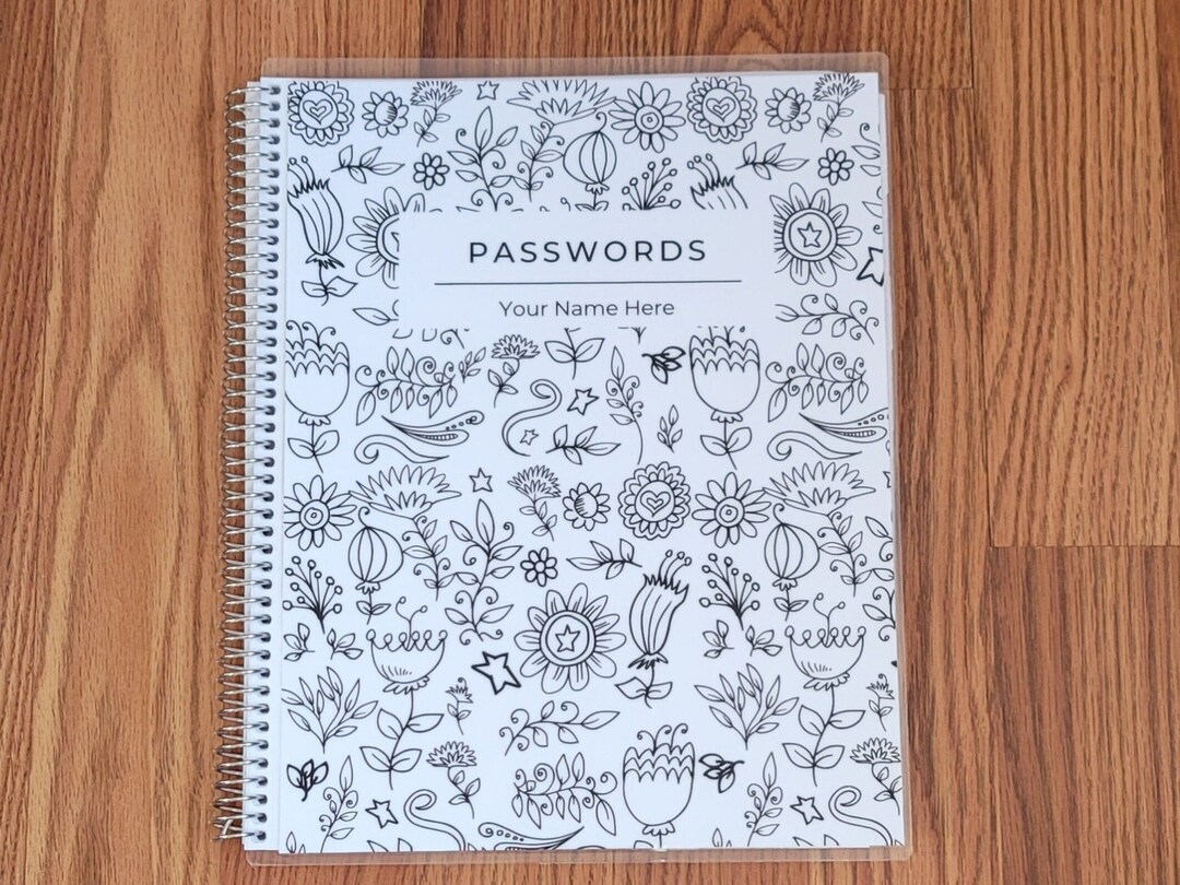PASSWORD Book, Tracker, Keeper, Log, Manager, Spiral Notebook ...