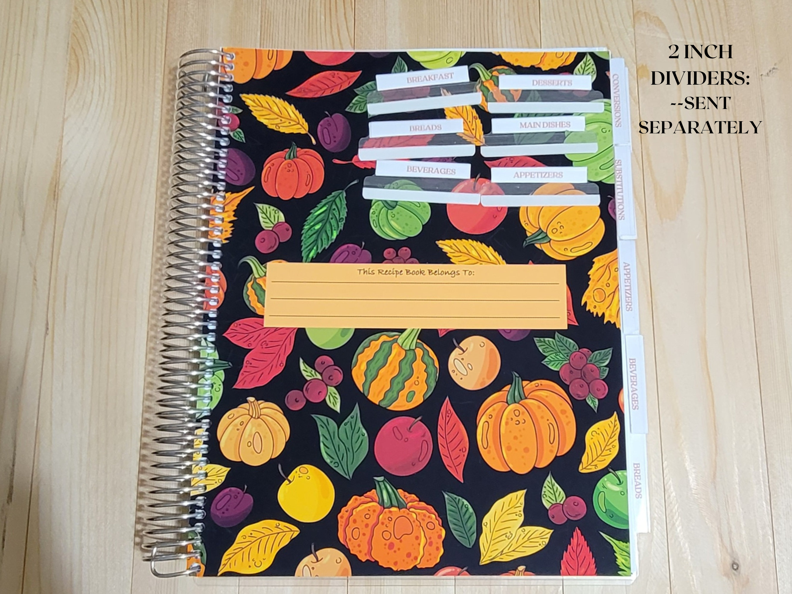 RECIPE Book, Blank, Coiled, 8.5x11, Tabbed, Neutral, Food Journal ...