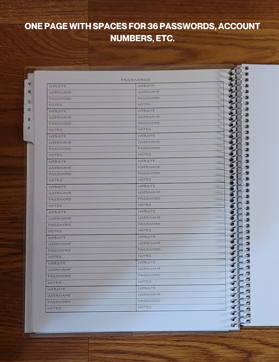 PASSWORD Book, Tracker, Keeper, Log, Manager, Spiral Notebook ...