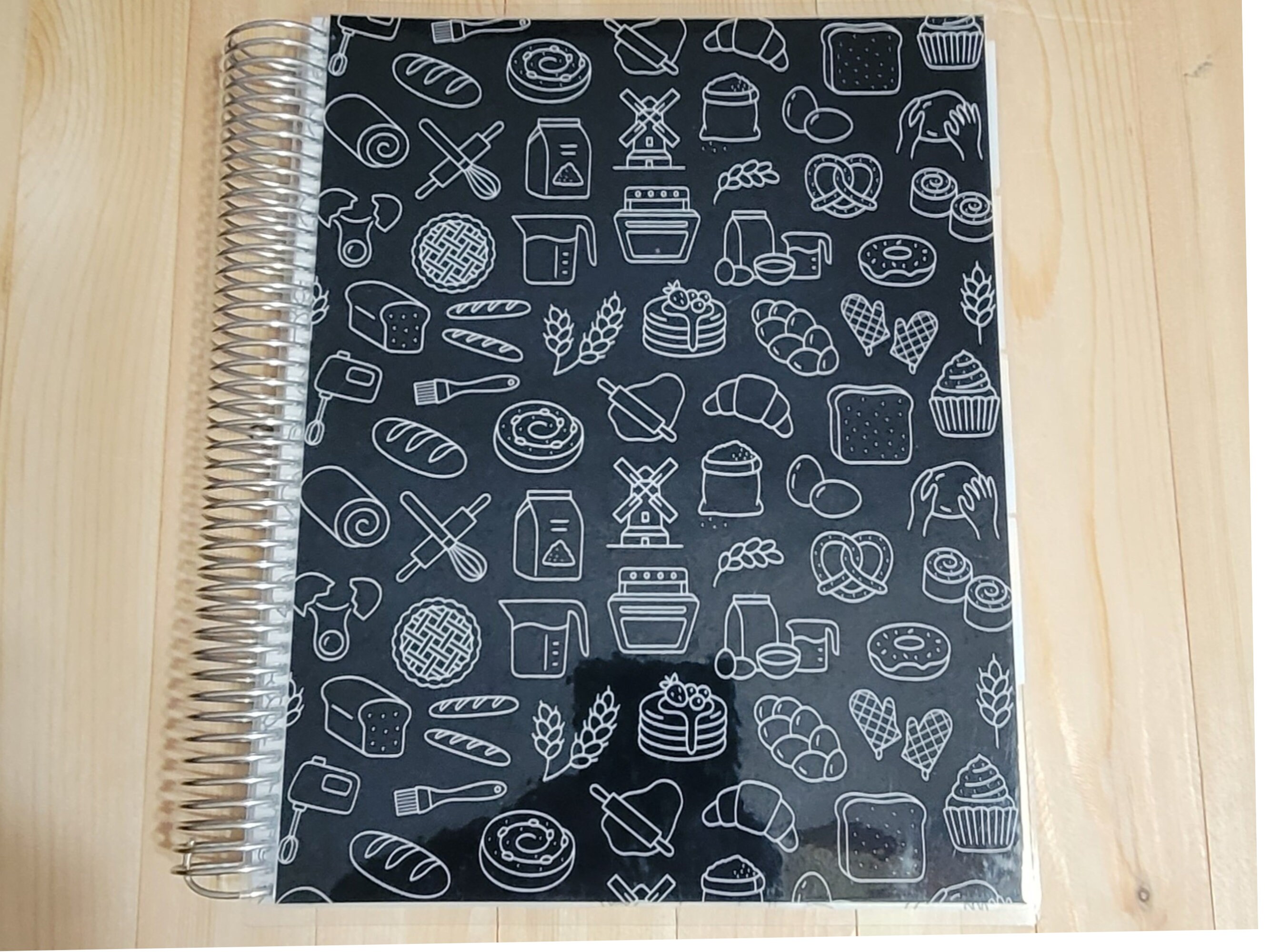 RECIPE Book, Blank, Coiled, 8.5x11, Tabbed, Neutral, Food Journal ...