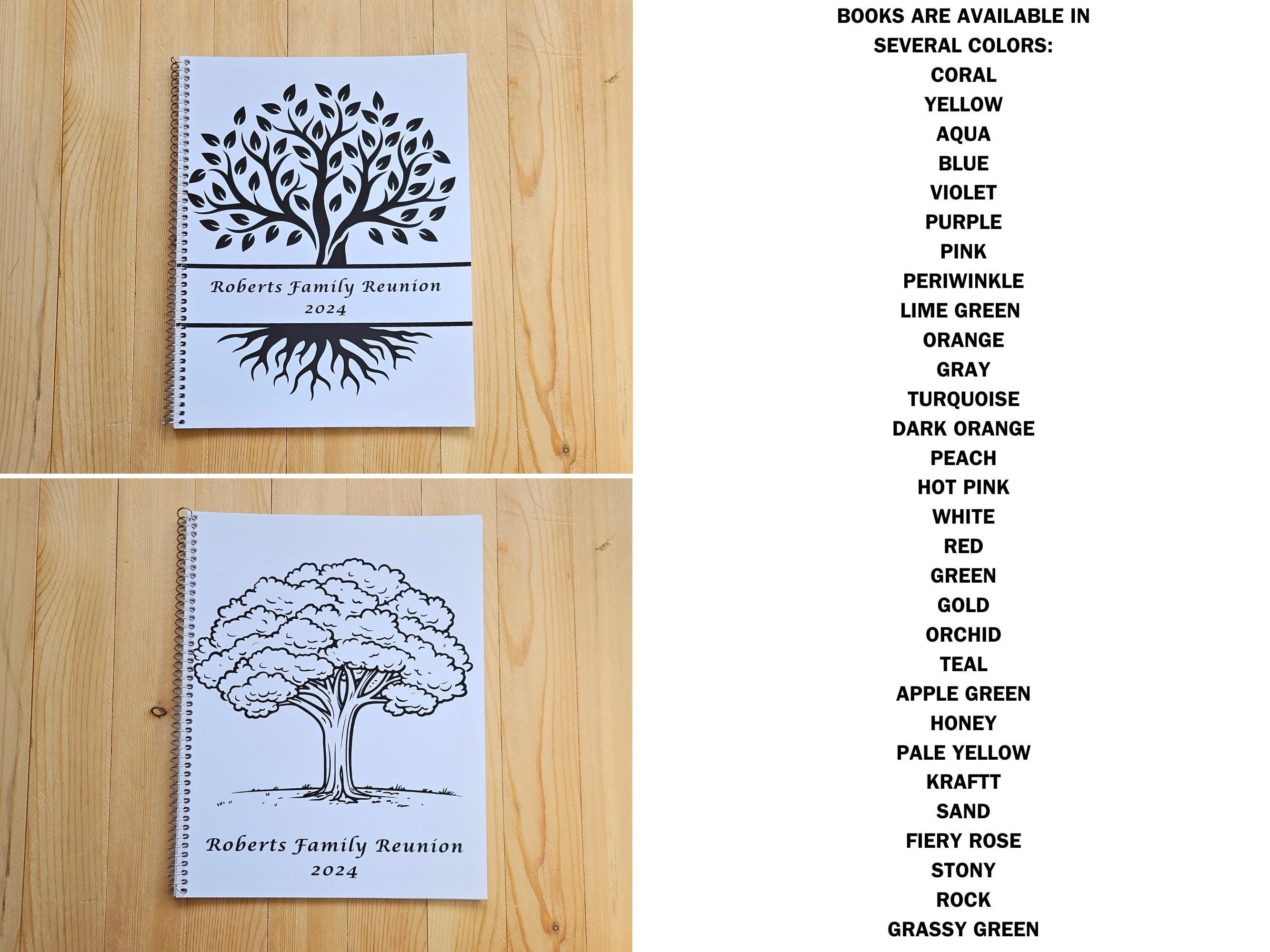 Personalized Family Reunion Log Book: Guest Sign In, Memory Keeper - Etsy