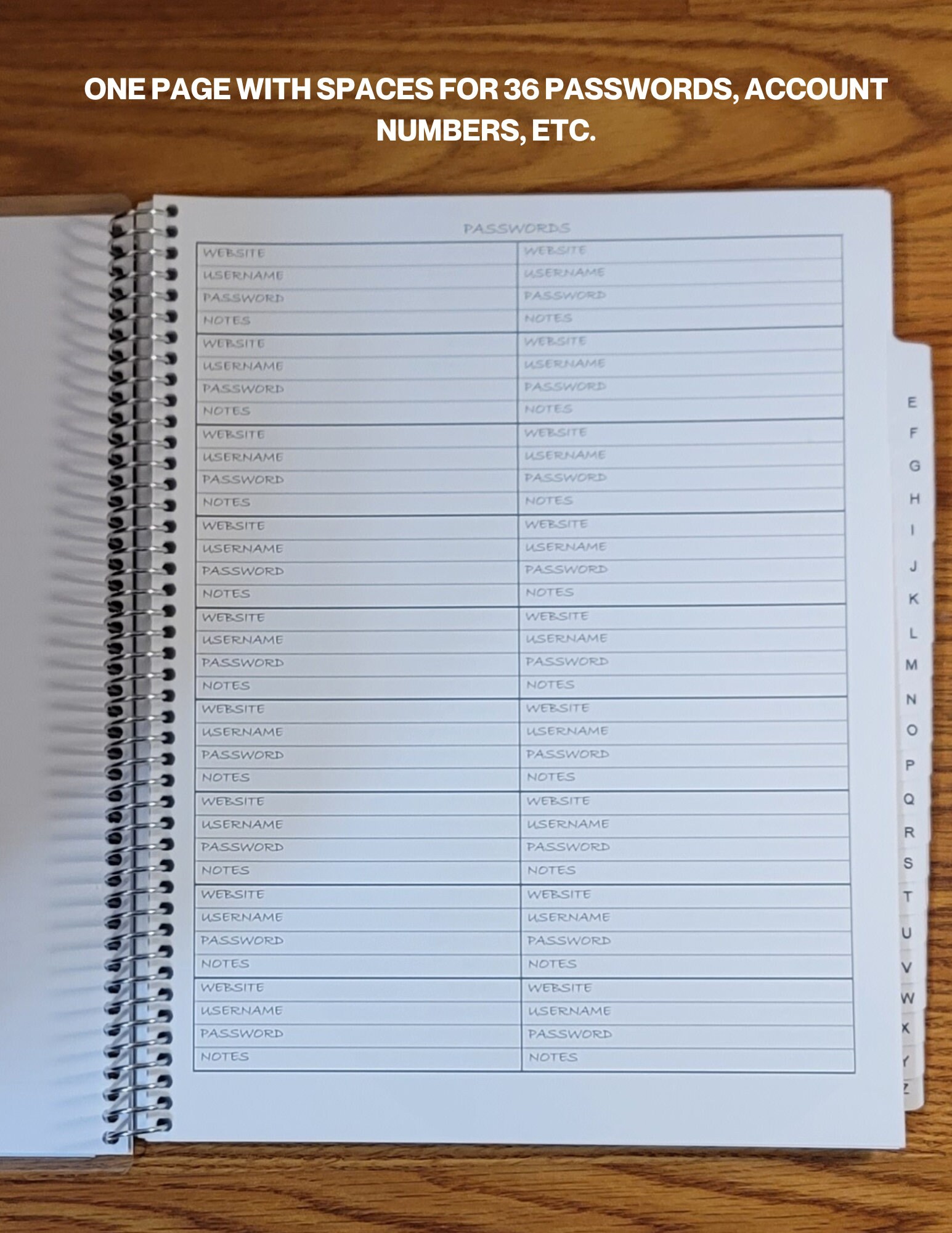 PASSWORD Book, Tracker, Keeper, Log, Manager, Spiral Notebook ...