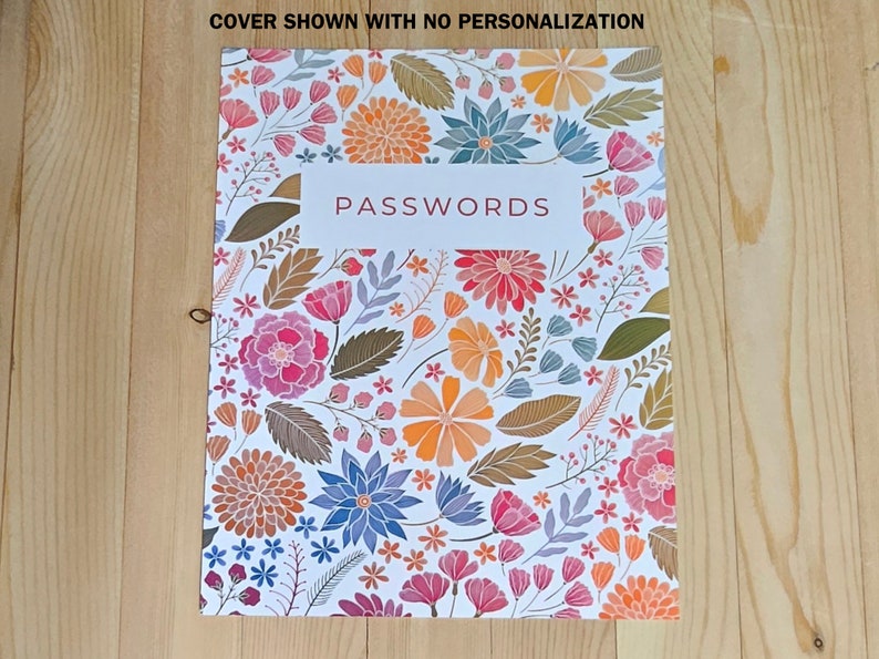 Floral Password Book: A-Z Tabbed Internet Login Organizer - Etsy