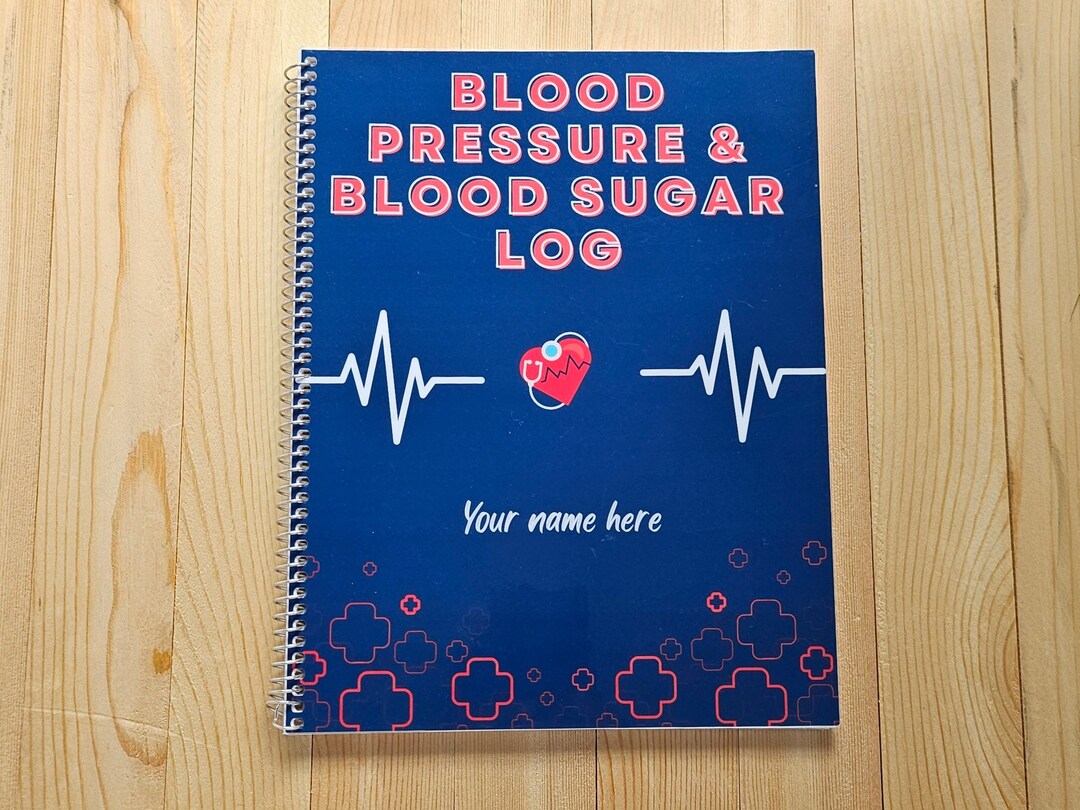 BLOOD PRESSURE and Blood Sugar Log, BP Tracker, Daily Tracking ...