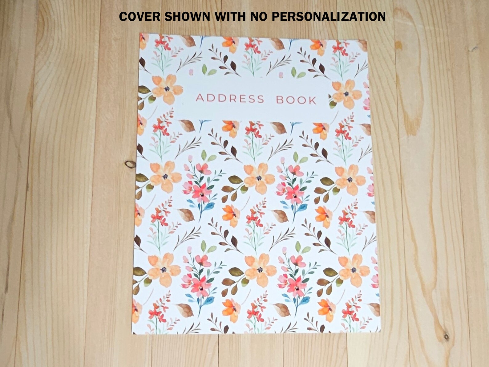 Personalized Floral Address Book: A-Z Tabs, Birthday & Anniversary - Etsy