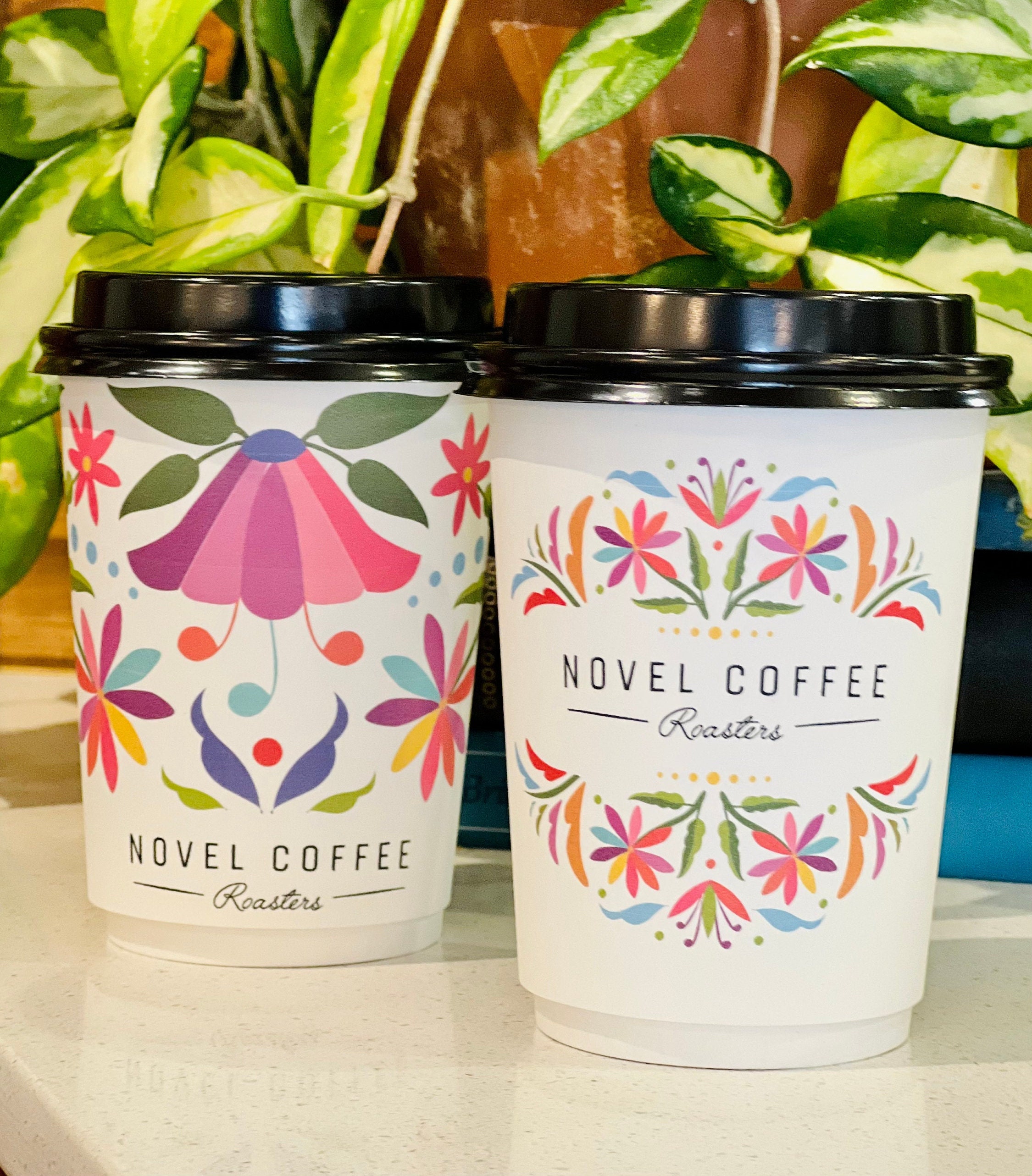 MEXICAN INSPIRED FLORAL Cups and Lid, Personalized Double Walled ...