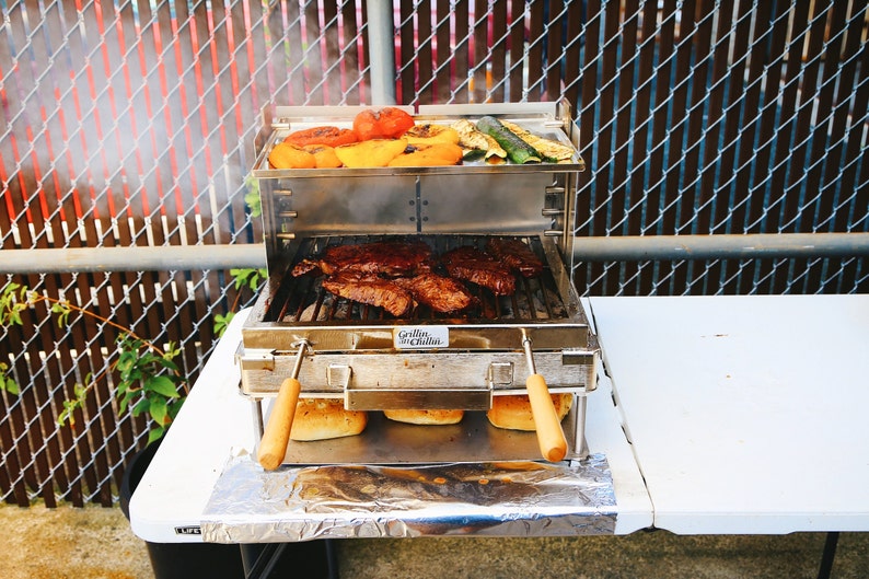 Deluxe Tuscan Grill With Fire Pan Stainless, Grills, Tuscan Grills, BBQ ...