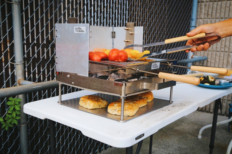 Deluxe Tuscan Grill With Fire Pan Stainless, Grills, Tuscan Grills, BBQ ...