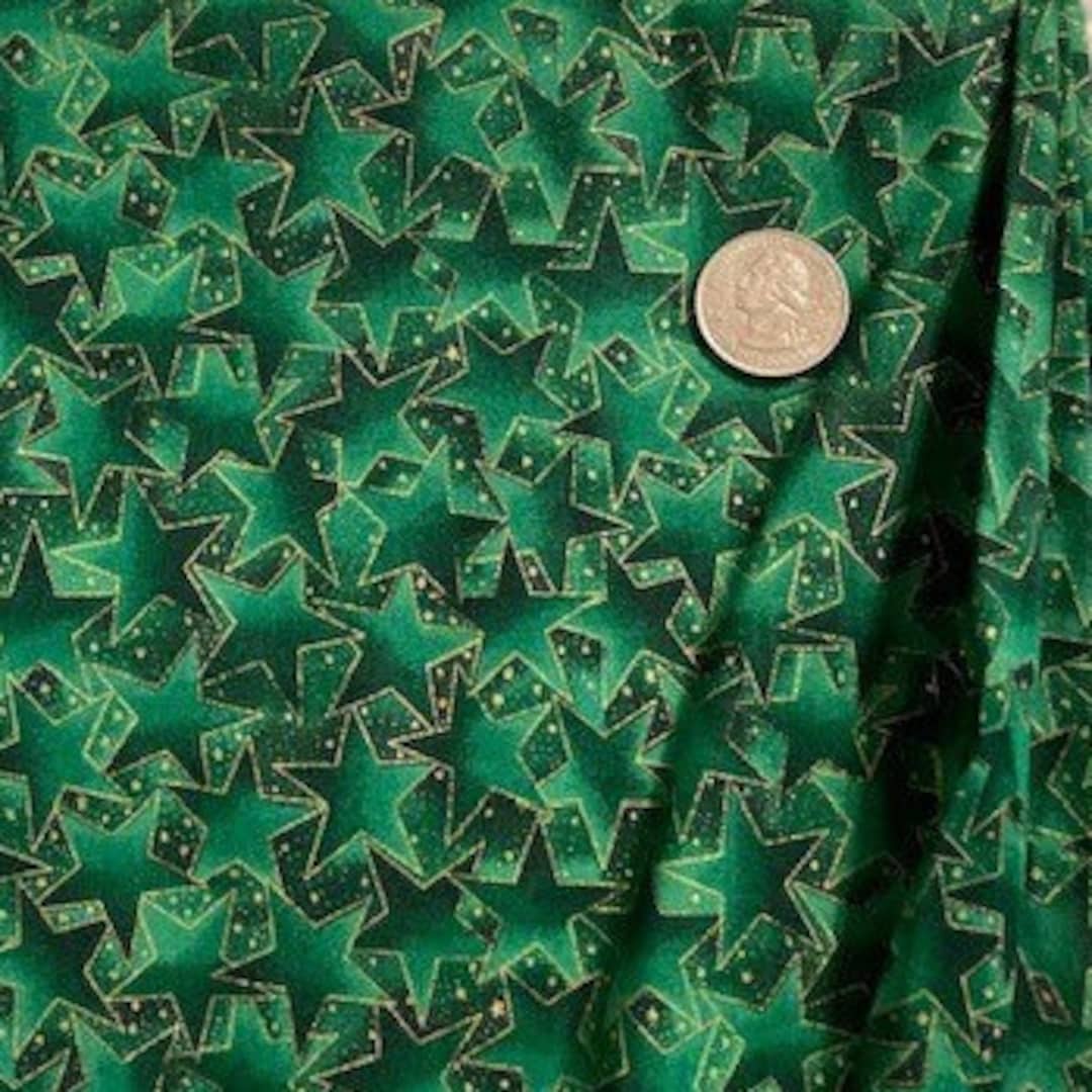 Christmas Green Star Fabric/woodrow Studio UK - Etsy