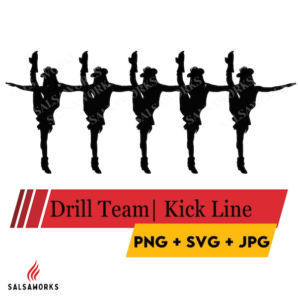 Dance Team High Kick Svg - Etsy