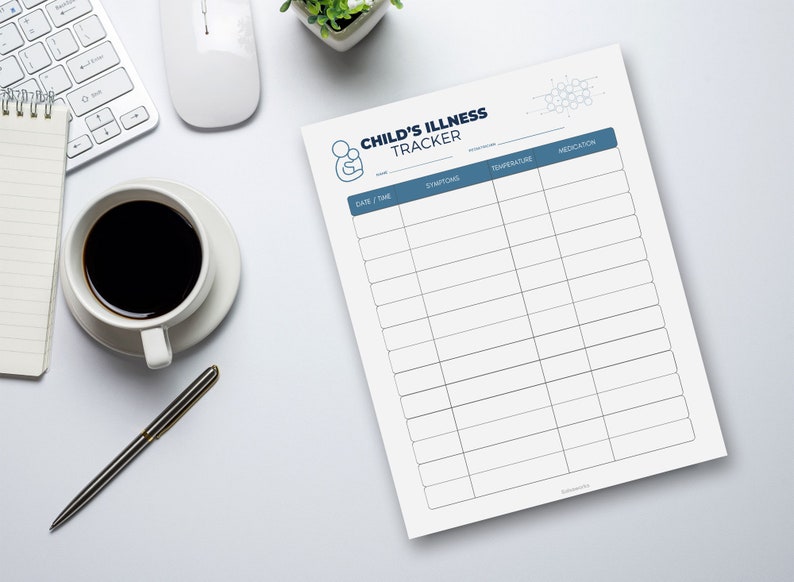 Child Illness Tracker Track and Manage Illnesses Easily Google Sheets ...