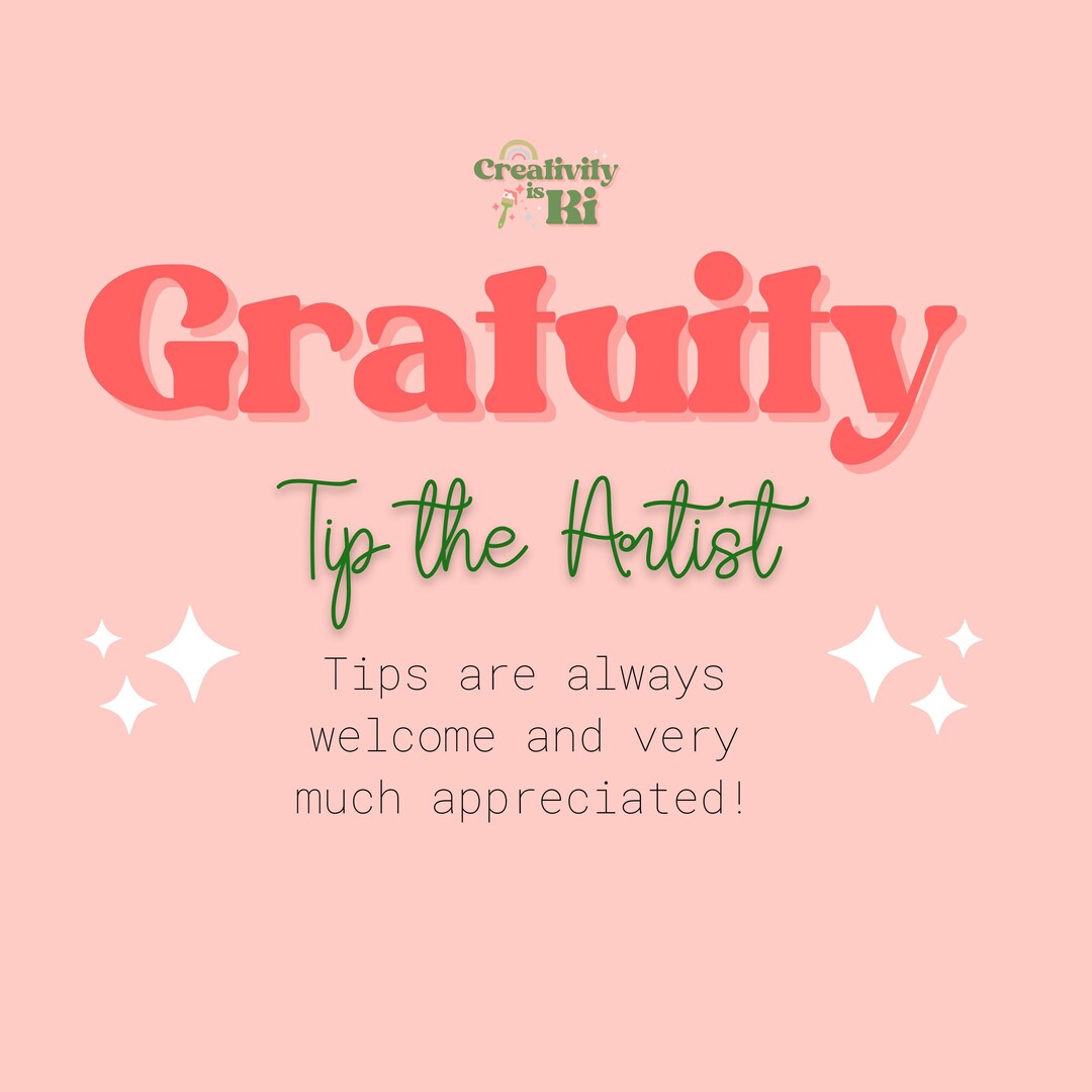 Gratuity Tips Thank You & Appreciation - Etsy