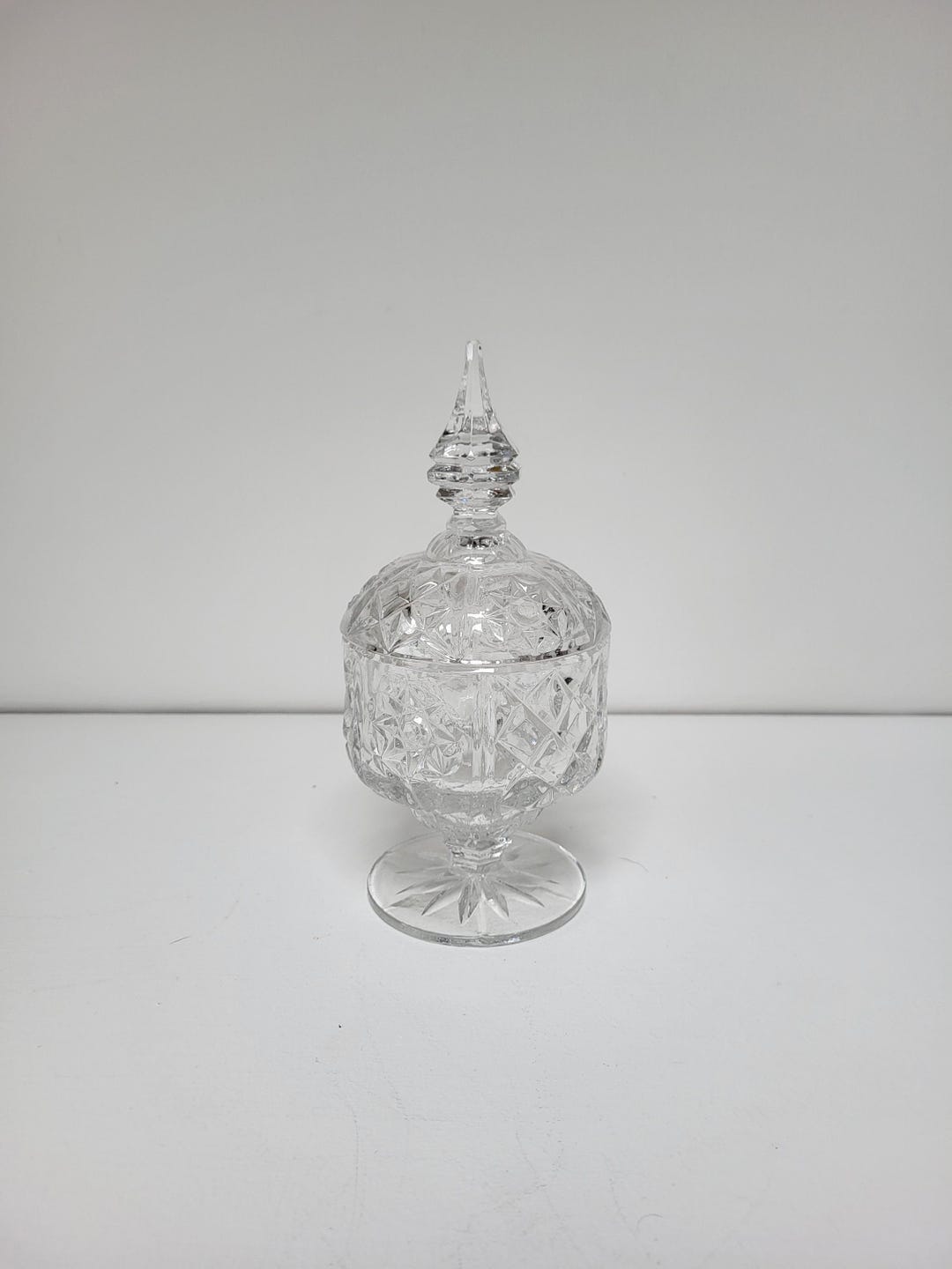 Vintage Cut Glass Sweet Candy Dish Art Deco Style - Etsy