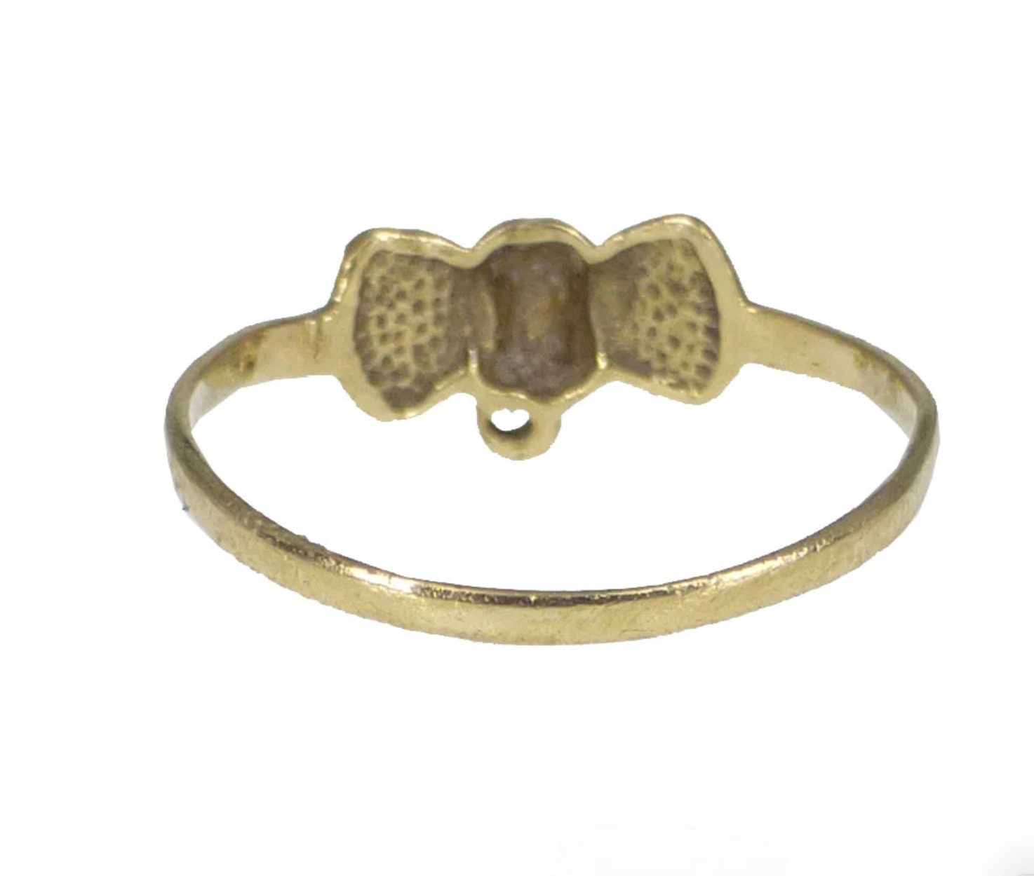 Vintage 9ct Gold Elephant Pinky Ring - Etsy