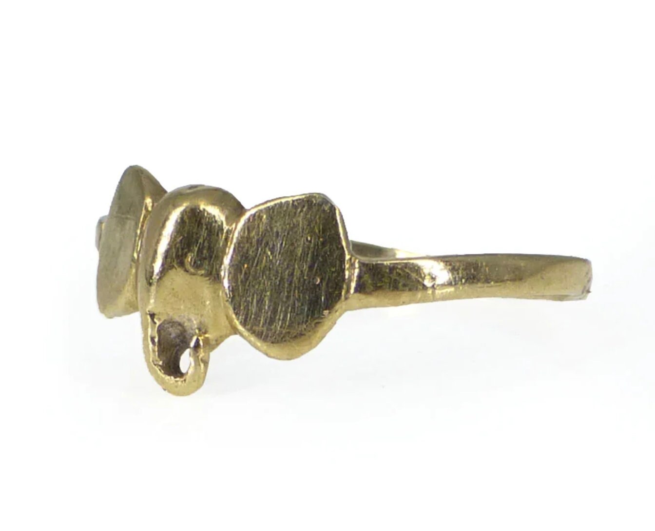 Vintage 9ct Gold Elephant Pinky Ring - Etsy