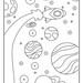 Space Coloring Book Pages for Kids: Explore Aliens, Spaceships, Planets ...