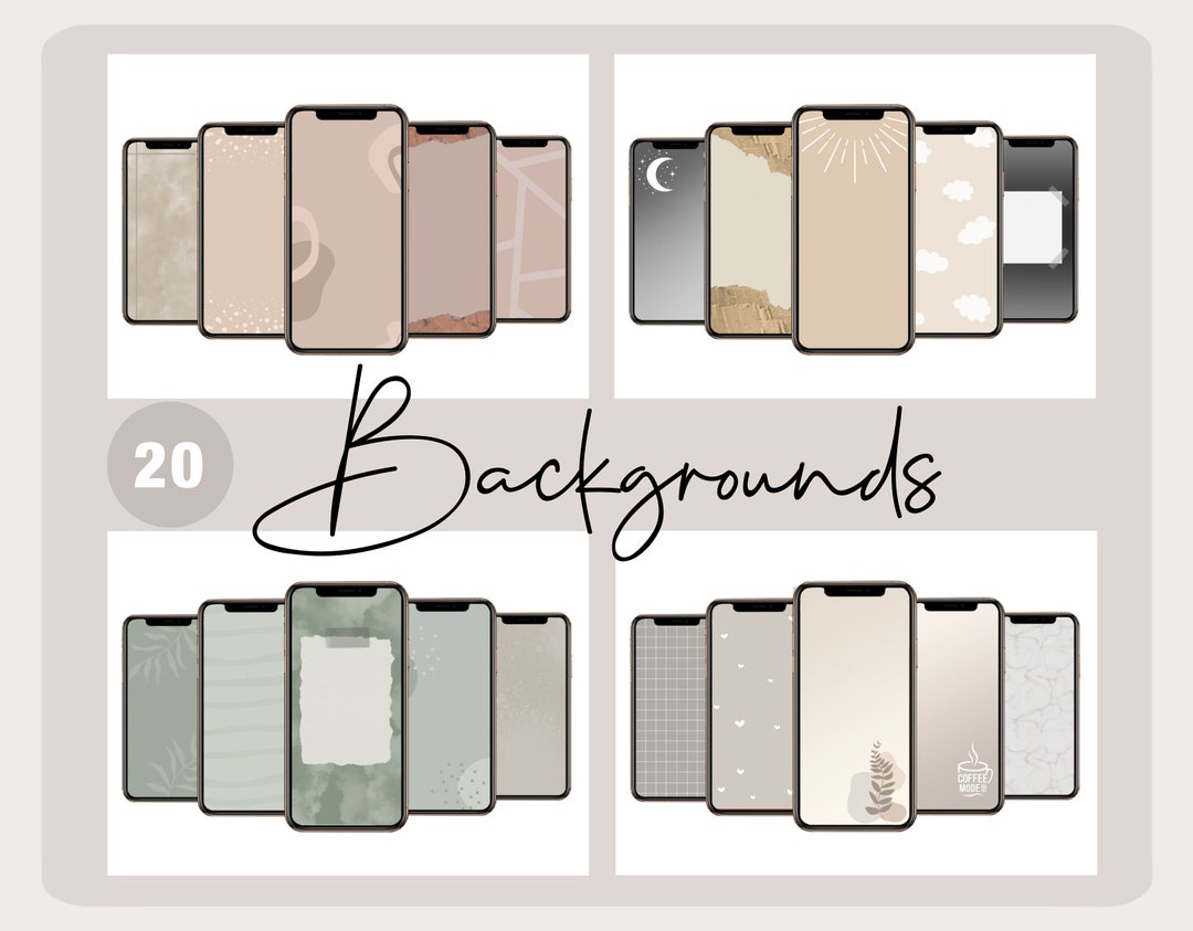 20 Instagram Story Backgrounds Bundle Beige Backgrounds - Etsy