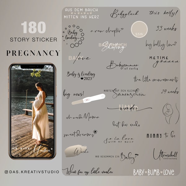 Pregnancy Stickers - Etsy