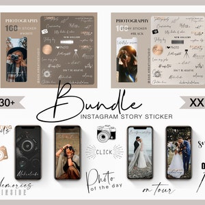 160 Instagram Story Sticker Photography White Everyday Basic - Etsy