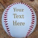 Laser Engraved Leather Baseball, Baseball Coach's Gift, Custom Design ...