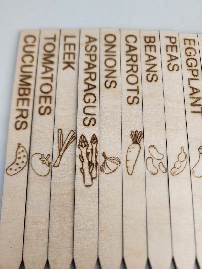 Vegetable Planter Stakes/spice Planter Stakes/garden and Plant Markers ...