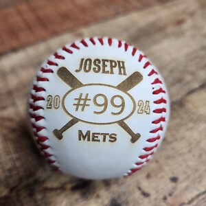 Laser Engraved Leather Baseball, Baseball Coach's Gift, Custom Design ...