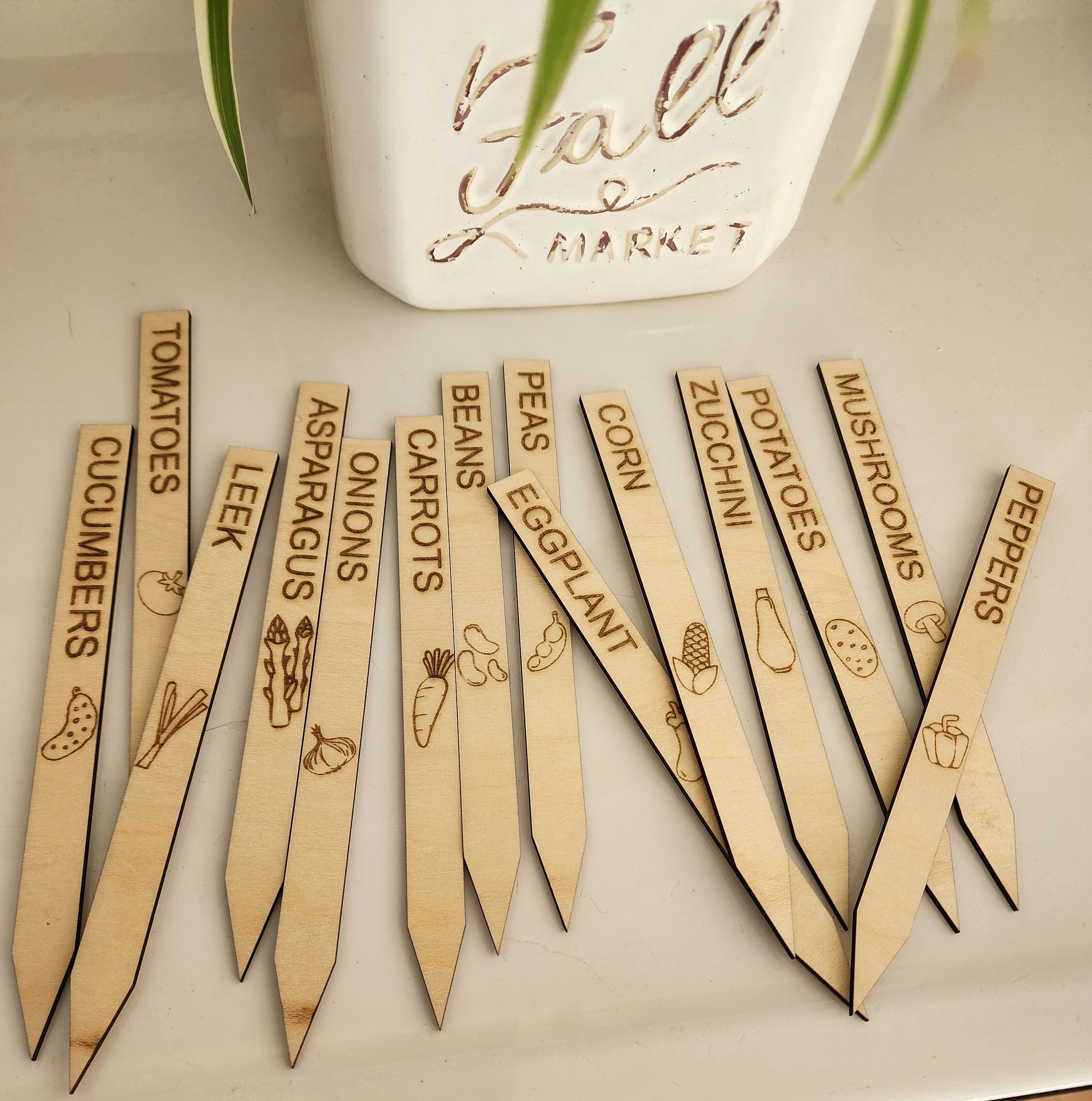 Vegetable Planter Stakes/spice Planter Stakes/garden and Plant Markers ...