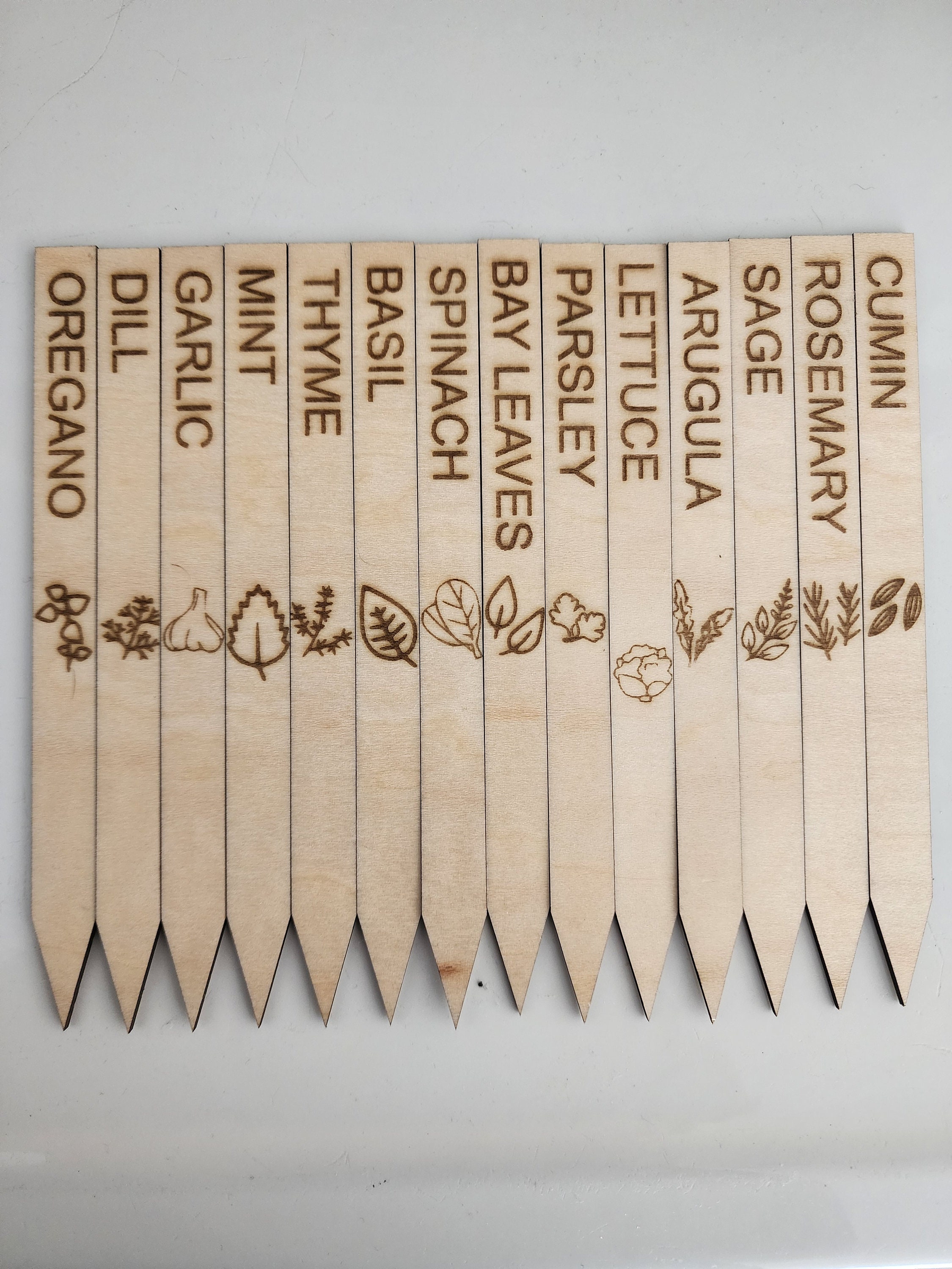 Vegetable Planter Stakes/spice Planter Stakes/garden and Plant Markers ...