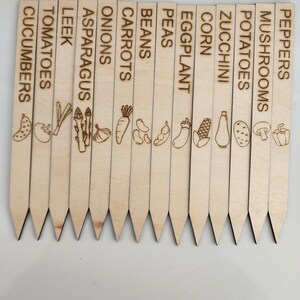 Vegetable Planter Stakes/spice Planter Stakes/garden and Plant Markers ...