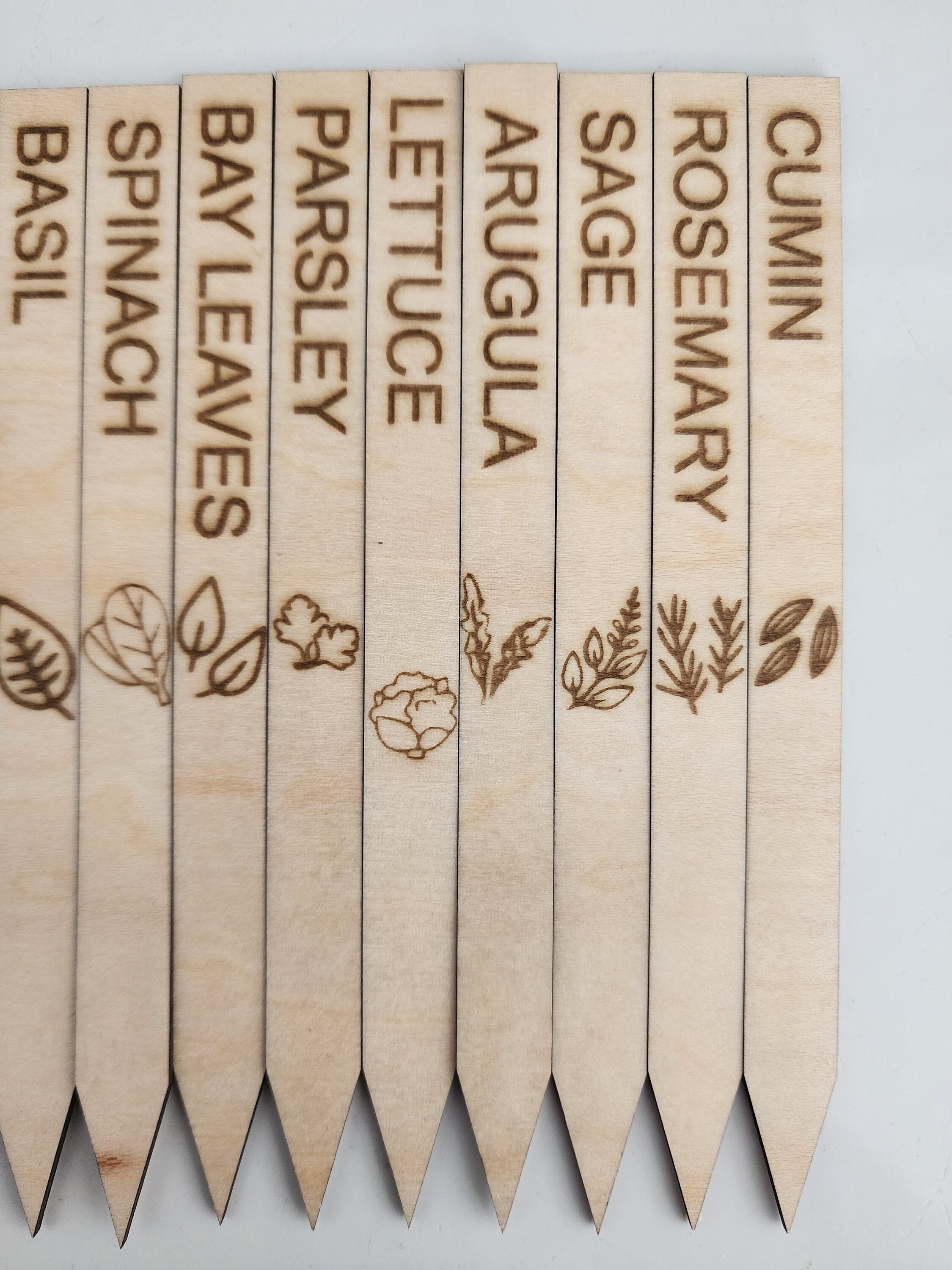 Vegetable Planter Stakes/spice Planter Stakes/garden and Plant Markers ...