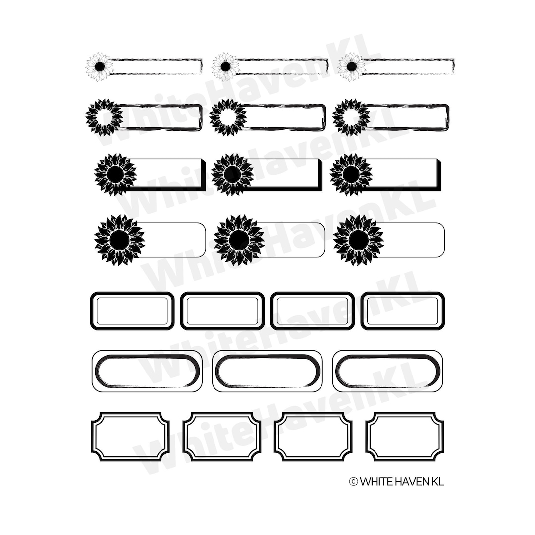 Printable Labels Blank Labels Printable for Scrapbooking - Etsy