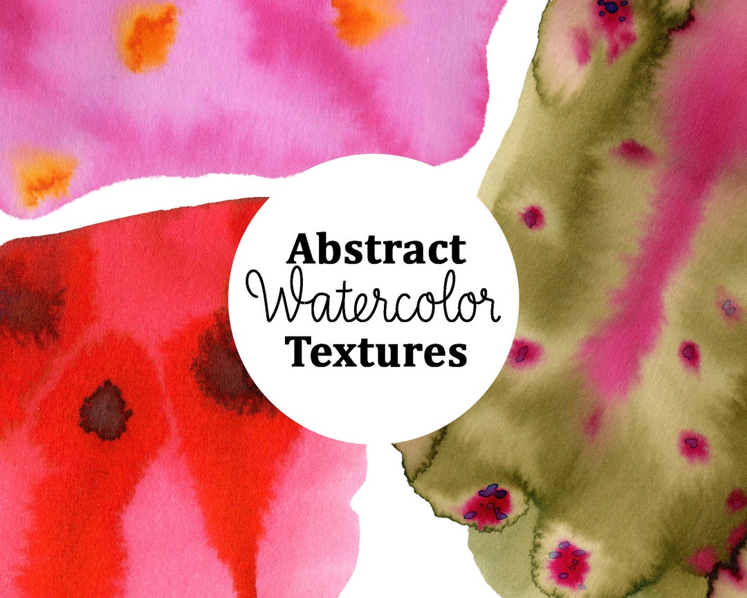 13 Abstract Colorful Watercolor Clipart - Commercial + Personal Use ...