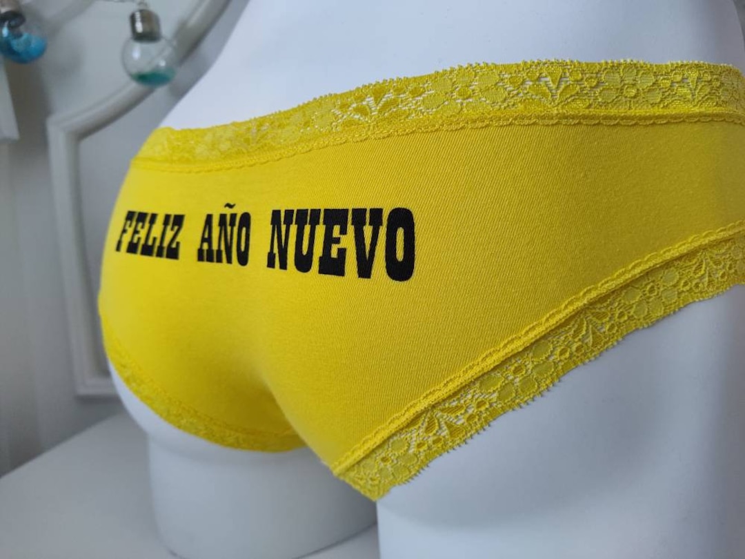 Calzon Amarillo Women's Underwear Feliz Año Nuevo, Bloomer, Lucky ...