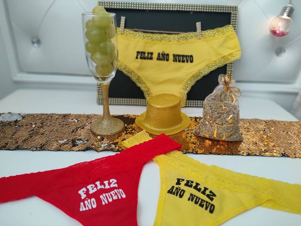 Calzon Amarillo Women's Underwear Feliz Año Nuevo, Bloomer, Lucky ...