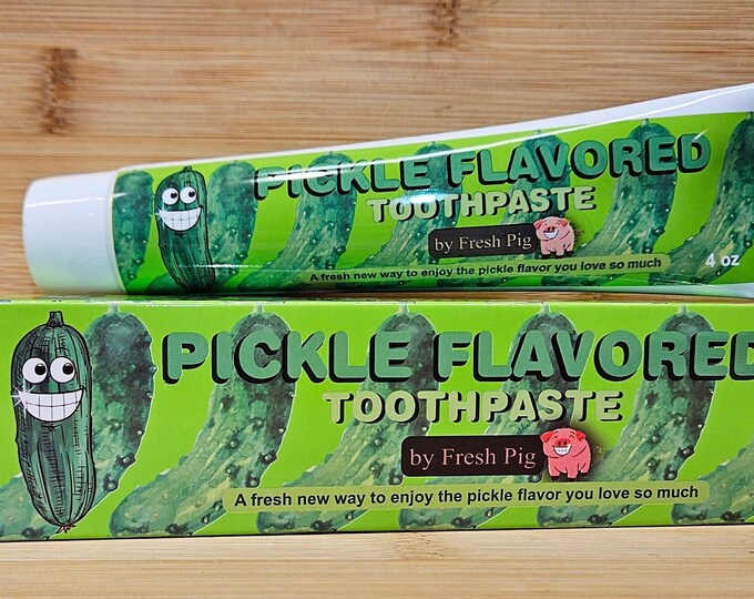 Pickle Flavored Toothpaste - Funny Pickle Gifts for Pickle Lovers, Dill ...