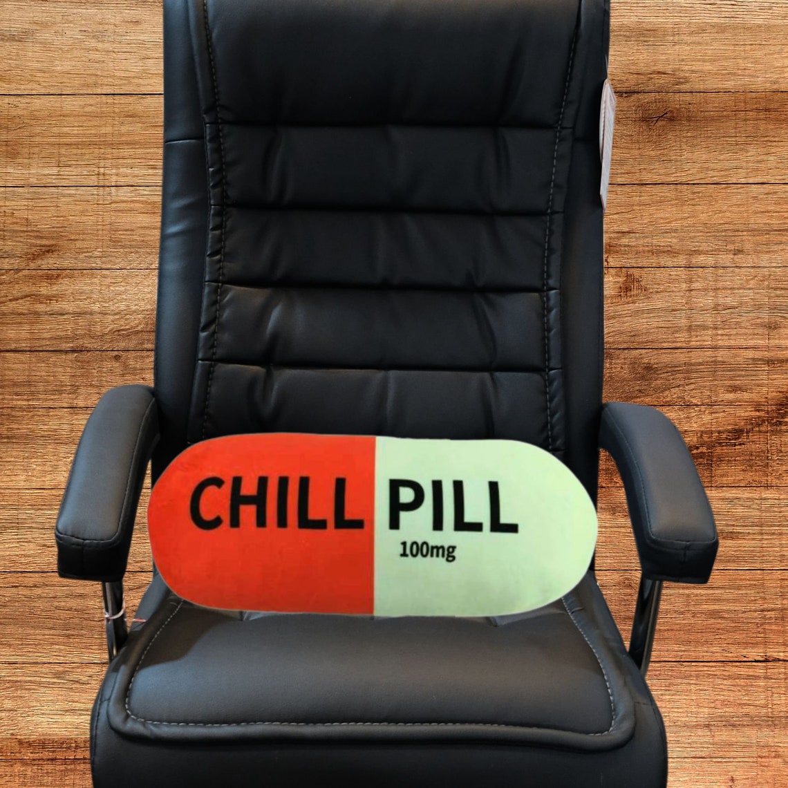 Red Chill Pill Pillow 18" X 7 " Gift for Pharmacy, Doctor, Nurse ...