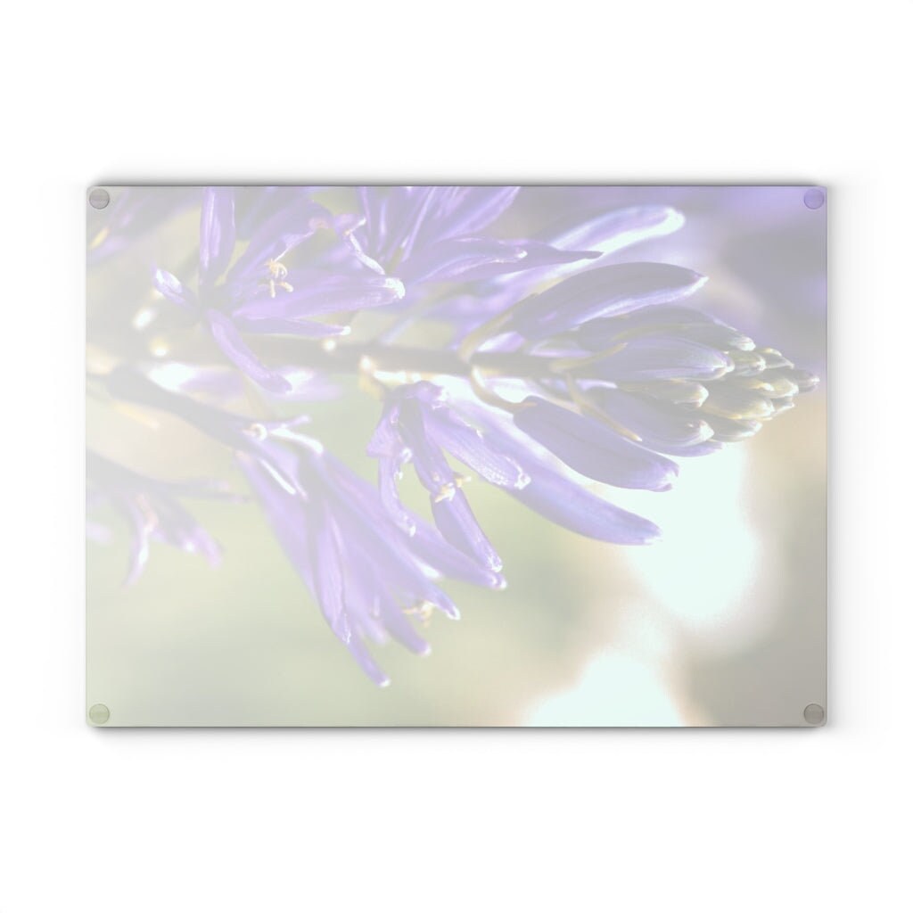 Camas in Bloom - Glass Cutting Board - Etsy