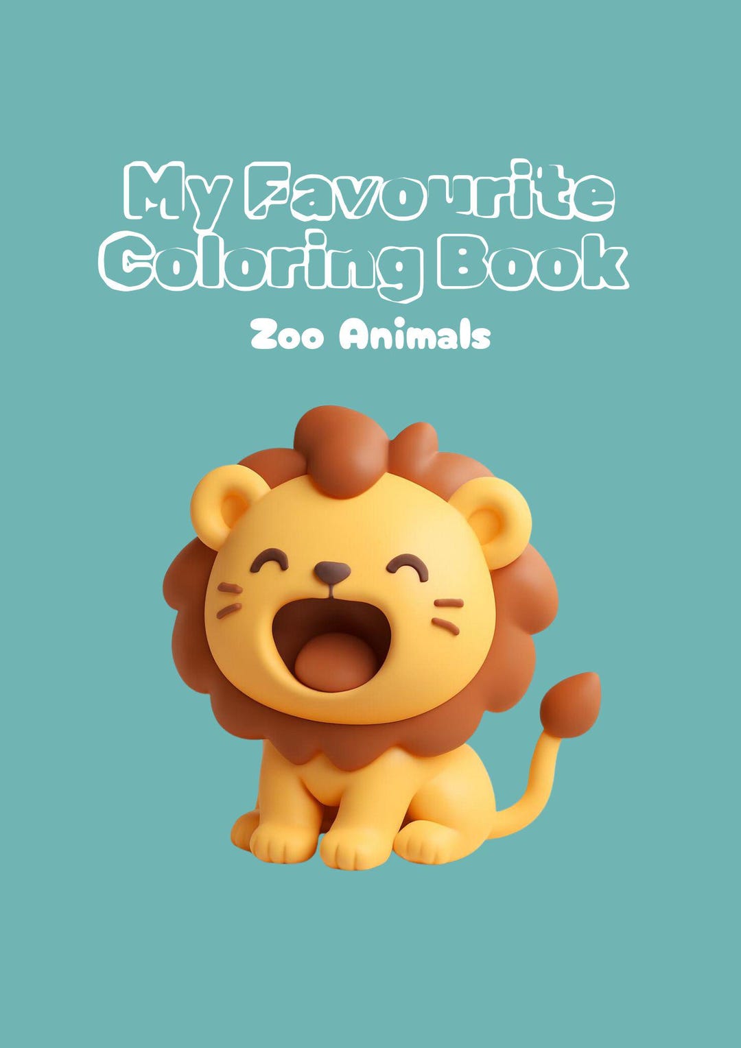 My Favourite Colouring Book - Zoo Animals - Etsy