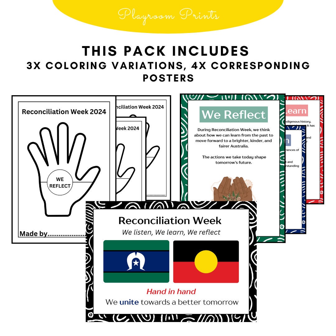 Reconciliation Week 2024 Activity and Poster Set, Aboriginal Indigenous ...