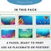 Underwater Ocean Activity Mats & Posters: Ocean-themed Playdough Mats ...