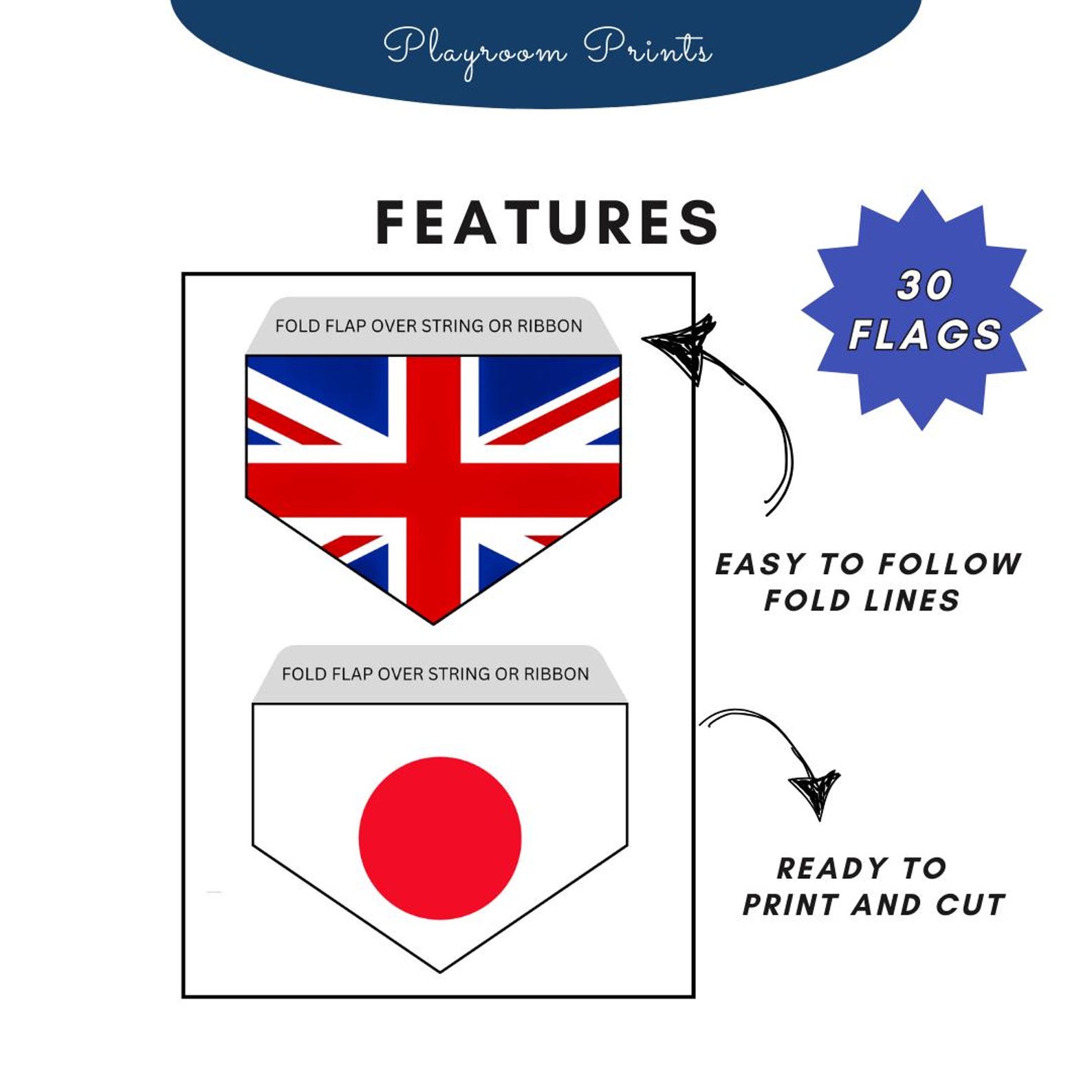 Flags of the World Printable Bunting Display – Banner for Global Events ...