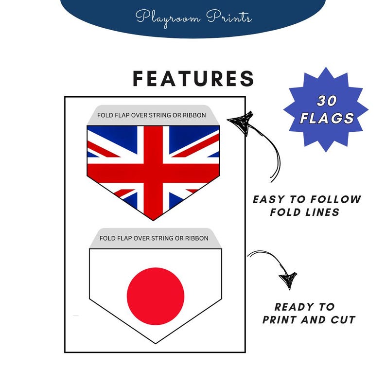 Flags of the World Printable Bunting Display – Banner for Global Events ...