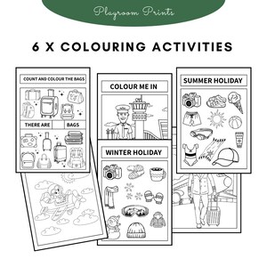 Aeroplane Activity Pack for Kids - Travel Activity Set, Digital ...