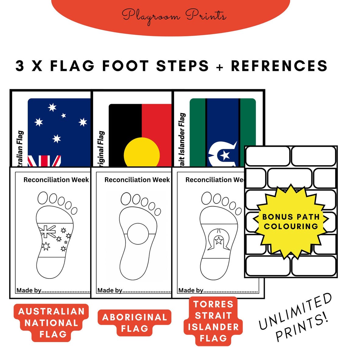 Reconciliation Week Classroom Display Pack – Printable Footprints ...