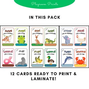 Printable Animal Action & Drama Game for Children - Fun Circle Time ...