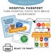 Printable Hospital Passport for Kids Bravery Badge Book Medical Visit ...
